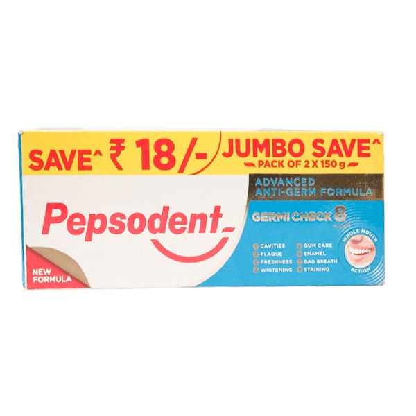 Pepsodent Germi Check Toothpaste - 8 Actions For Freshness