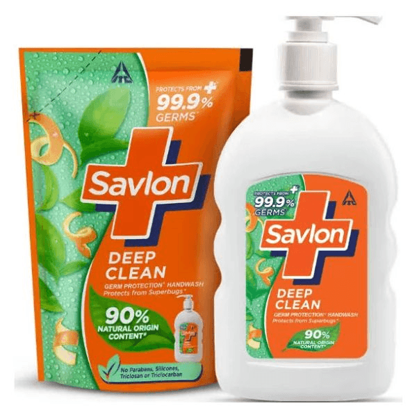 Savlon Deep Clean Hand Wash 200ml + Free 175ml | Germ Protection