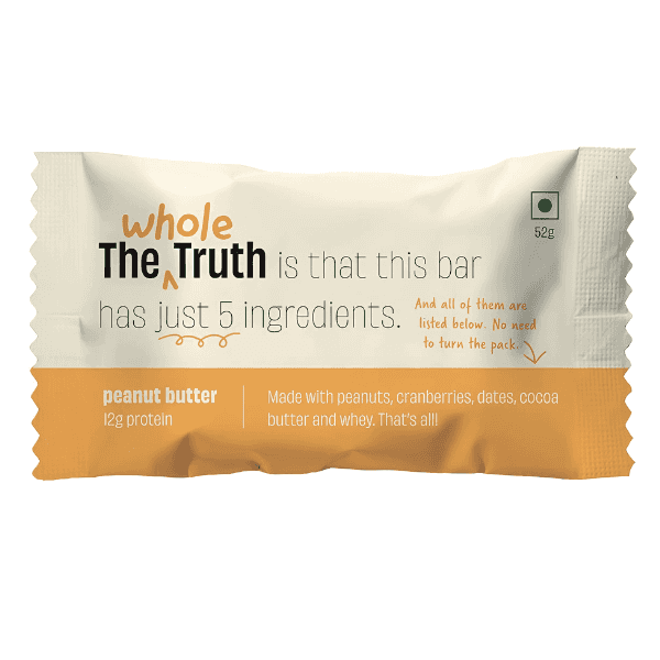 The Whole Truth Peanut Butter Protein Bar - Healthy Snack