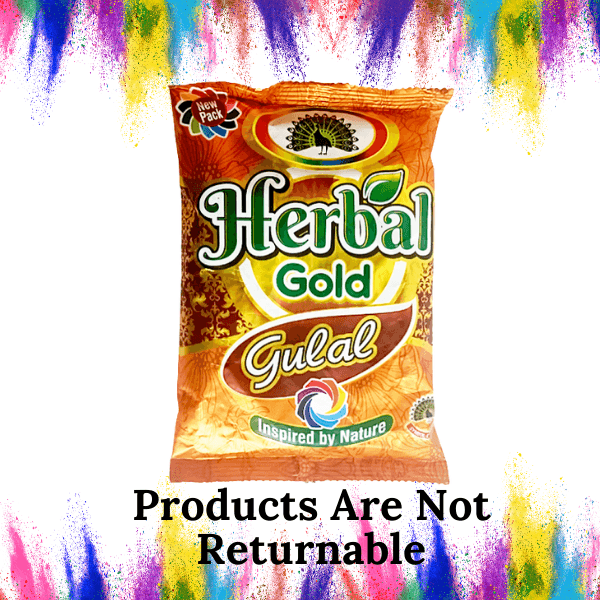 Herbal Gold Orange Gulal 100 Gm