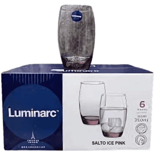 Luminarc Salto Ice Pink Tumbler Hb 350 Ml 6 Unit