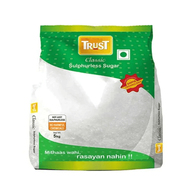 Trust Classic Sulphurless Refined Sugar 5 Kg | Pure Sweetness