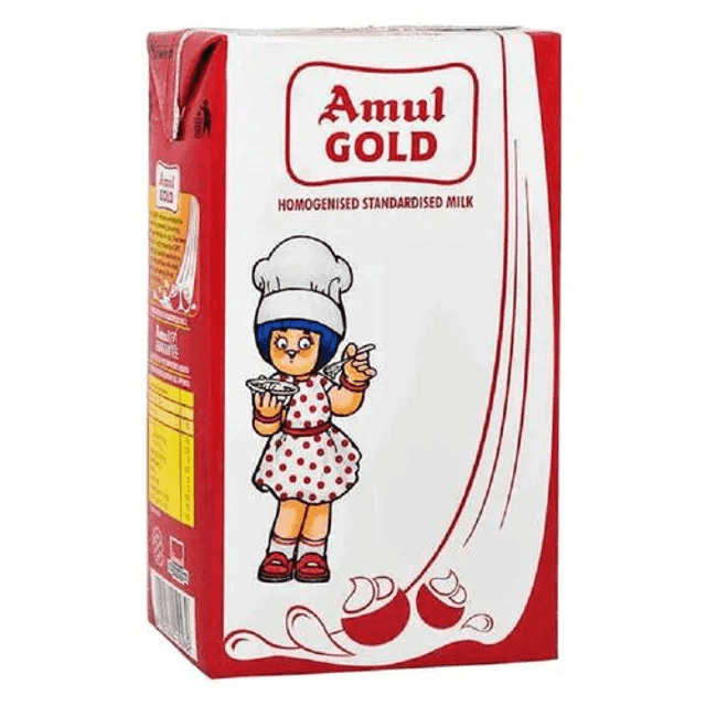 Amul Gold Milk 1 Ltr – Pure Full Cream Milk For Rich Flavor