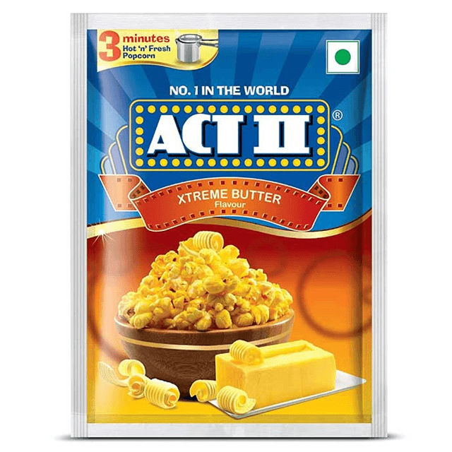Act 2 Xtreme Butter Flavour Popcorn 70 Gm | Irresistible Taste