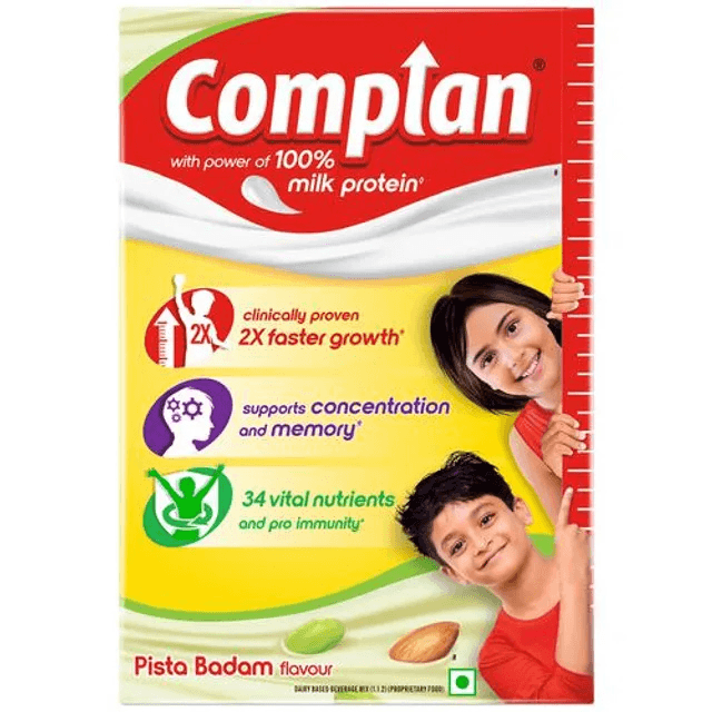 Complan Pista Badam Milk Drink 500gm Box–Rich In Pista & Almond