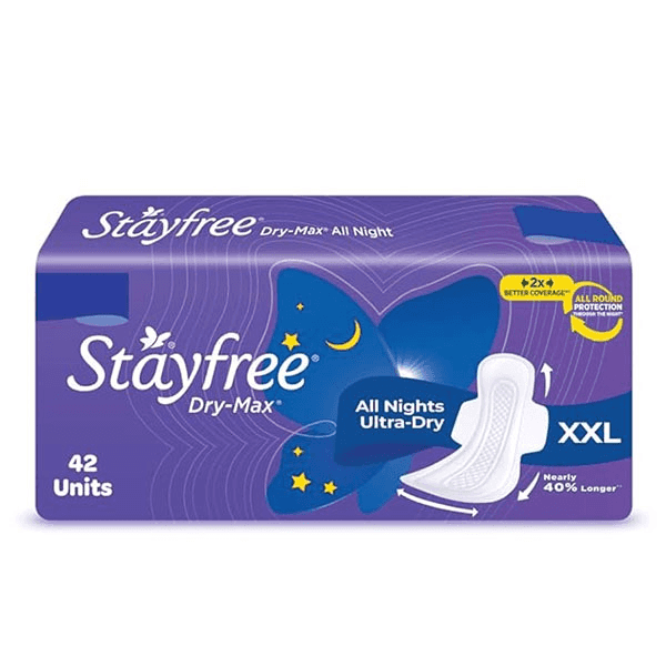 Stayfree Dry-Max All Night Ultra-Dry Pads | XXL Comfort