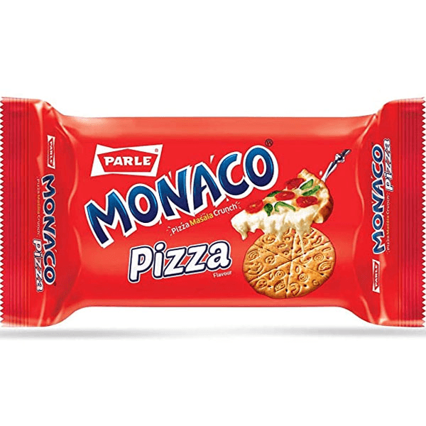 Parle Monaco Pizza Biscuits - Tasty Snacks | 103.68 Gm