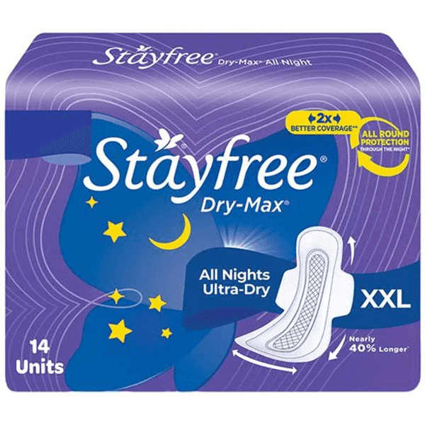 Stayfree Dry-Max All Night Ultra-Dry Pads | XXL Comfort