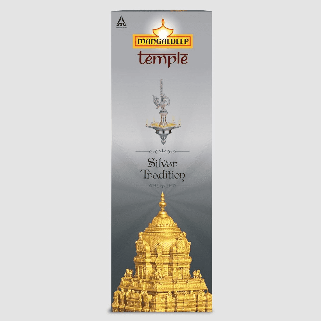 Mangaldeep Temple Silver Tradition Agarbatti 50 Sticks