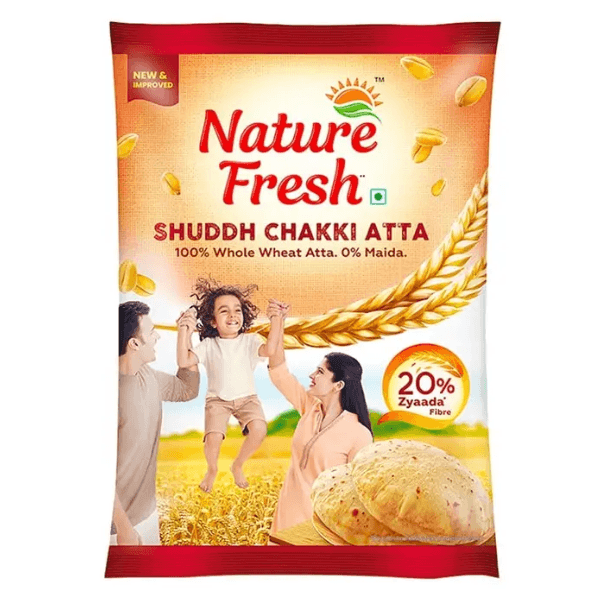 Nature Fresh Atta 10 Kg - Healthy & Wholesome Flour