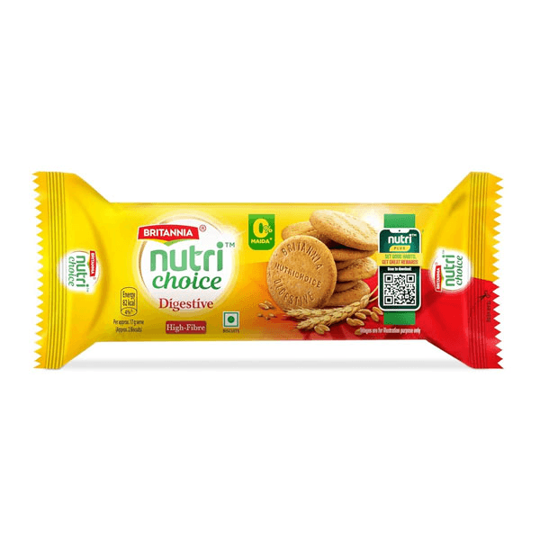 Buy Britannia Nutri Choice Hi-Fiber Digestive Biscuits 200gm