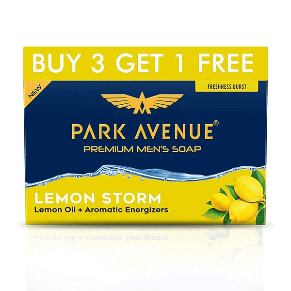 Park Avenue Premium Men'S Lemon Storm Soap Set 4*125 Gm