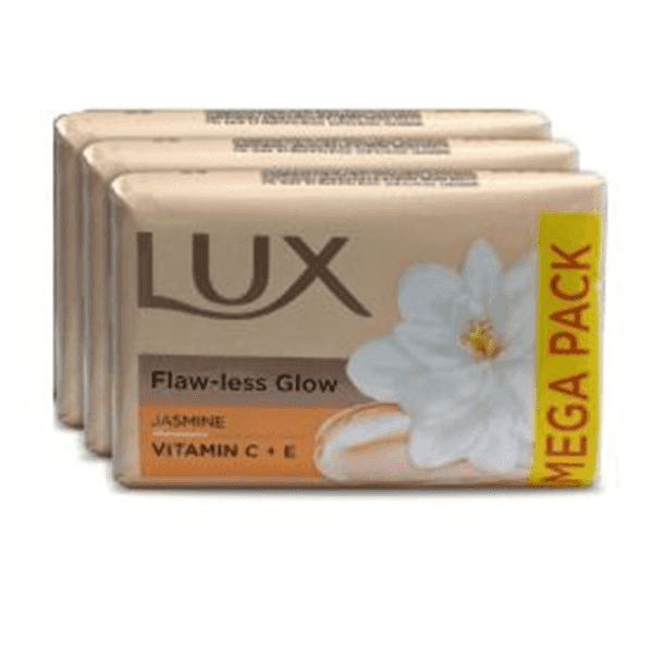 Lux Flaw-Less Glow Jasmine Vitamin C + E Soap Set 3*150 Gm