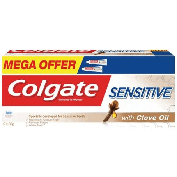 Colgate Sensitive Clove Oil Tooth Paste 2*80 Gm | Aap Ka Bazar