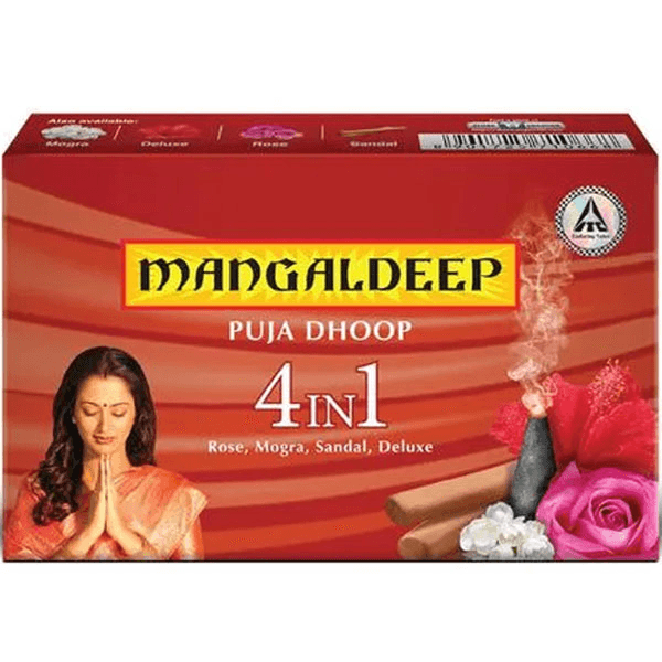 Mangaldeep 4 In 1 Puja Dhoop 16 Sticks 32 Gm
