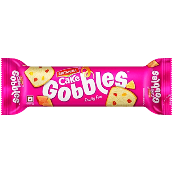 Britannia Gobbles Fruity Fun Cake - Tasty Snack Delight