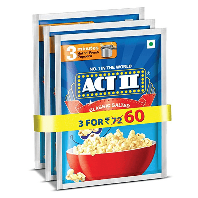 Act 2 Classic Salted Popcorn - Tasty Combo Pack