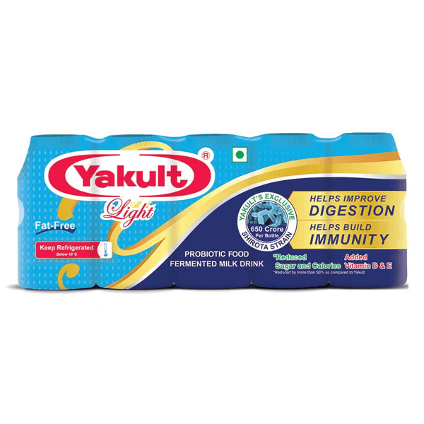 Yakult Light Probiotic Food Fermented Milk Drink Blue - Buy