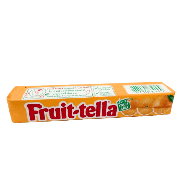 Fruit-Tella Orange Chewy Candy - Deliciously Chewy Treat