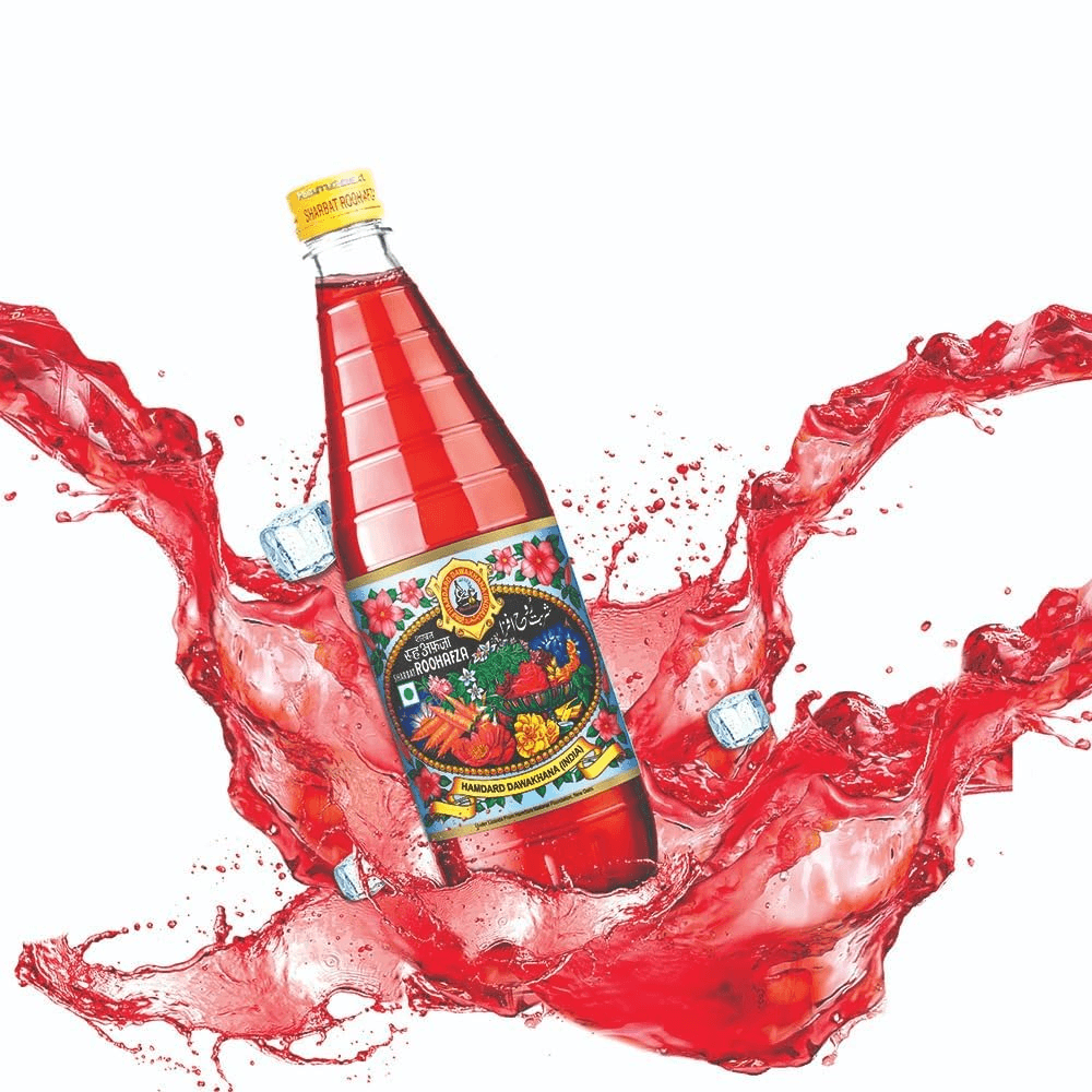Buy Hamdard Rooh Afza 750 Ml –Sweet Rose Syrup For Refreshment
