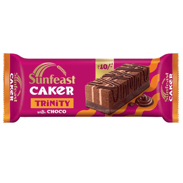 Sunfeast Caker Trinity Choco Cake - Delicious Treat