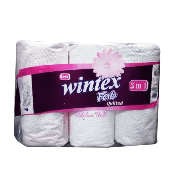 Wintex Fab Quilted 4 Ply 3-In-1 Kitchen Rolls 3 Pack | Aap Ka Bazar
