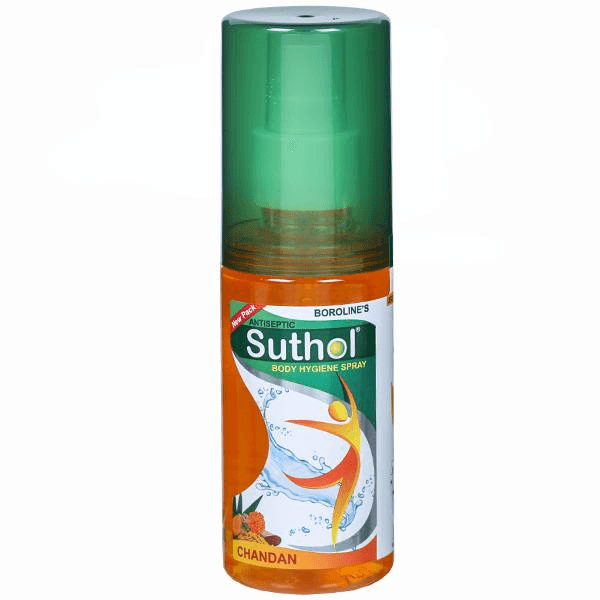 Boroline'S Suthol Active Antiseptic Chandan Body Hygiene Spray 100 Ml