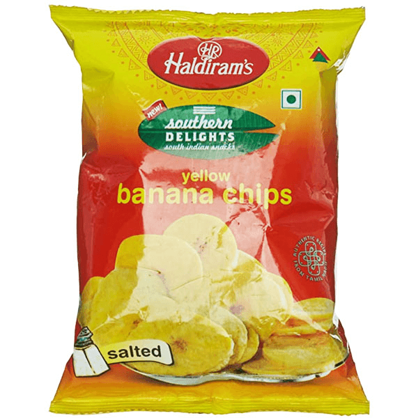 Haldiram'S Southern Delights Yellow Banana Chips 150 Gm | Crispy Snack