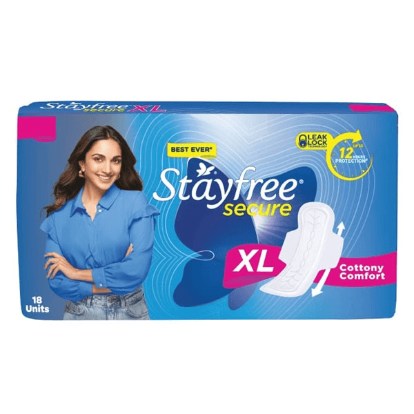 Stayfree Secure Cottony Comfort Pads XL - Ultimate Protection