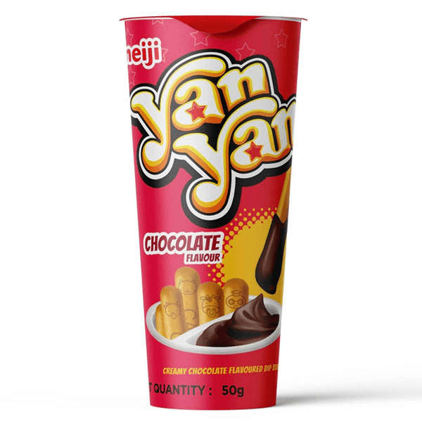 Meiji Yan Yan Chocolate Flavoured Dip Stick 50 Gm