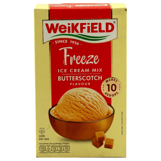 Weikfield Freeze Ice Cream Mix Butterscotch - Easy & Delicious