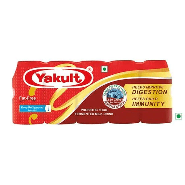 Yakult Probiotic Drink (Red) - 5x65ml | Gut Health Boost