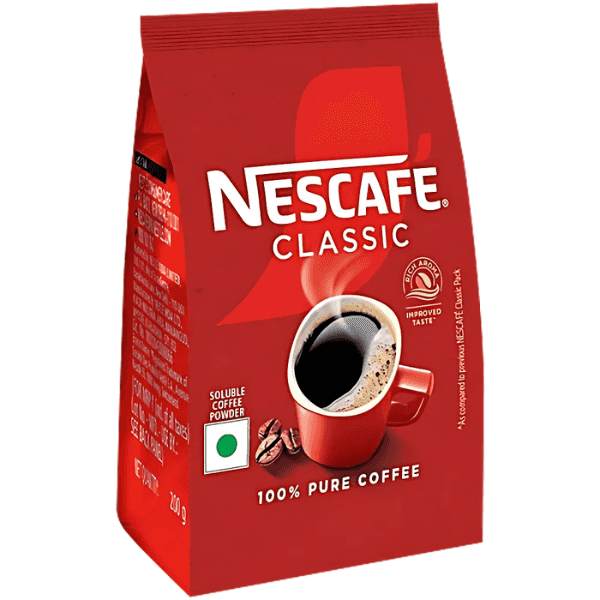 Nescafe Classic 100% Pure Coffee 200 Gm (Pouch)