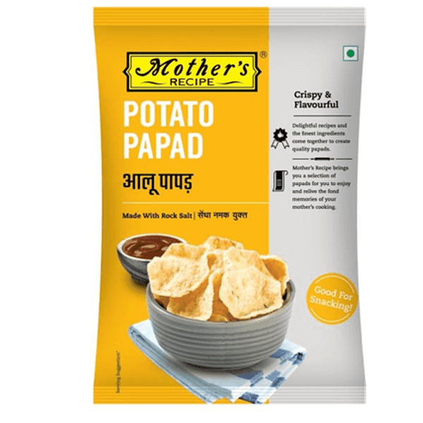 Mother'S Recipe Potato Papad 70 Gm - Crispy & Delicious