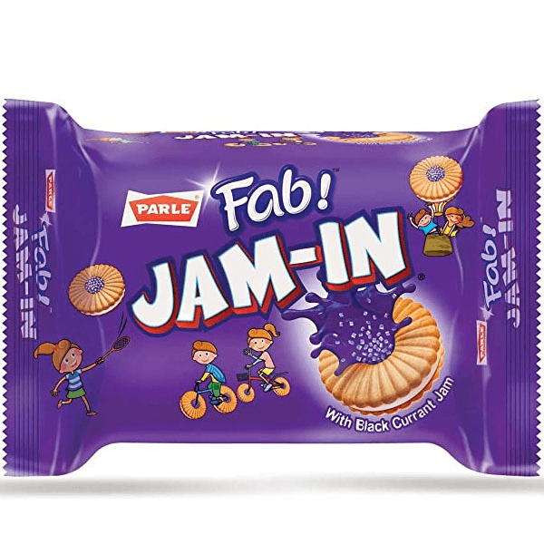 Parle Fab! Jam-In Black Currant Jam Biscuits - Buy Online