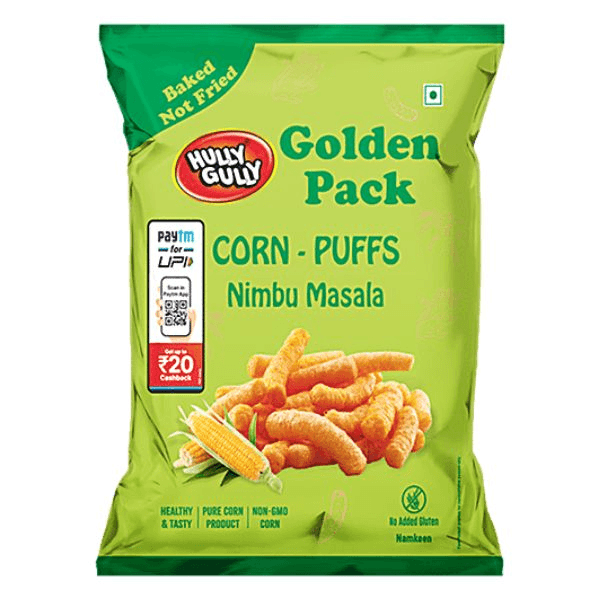 Buy Good Hully Gully Golden Pack 120g Nimbu Masala Corn Puffs