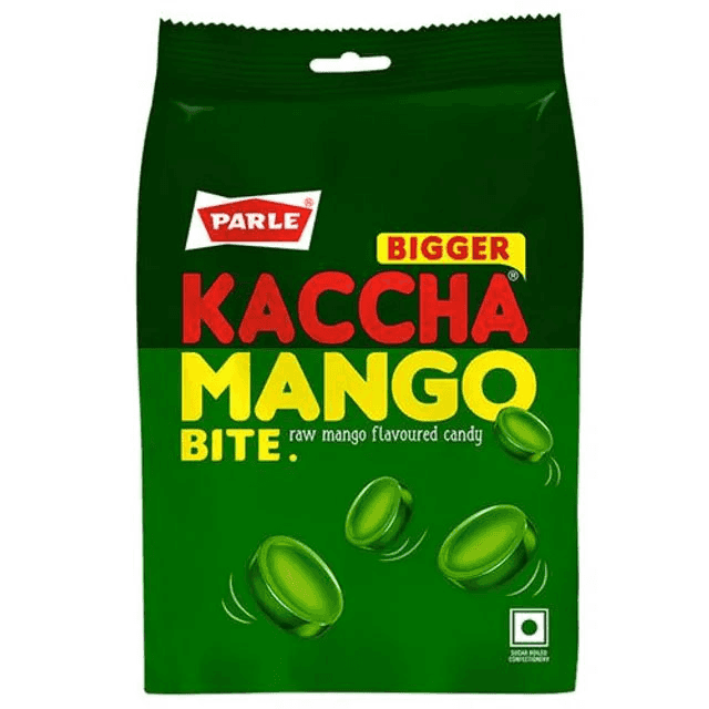 Parle Bigger Kaccha Mango Bite Toffee 198 Gm | Bursting With Flavor