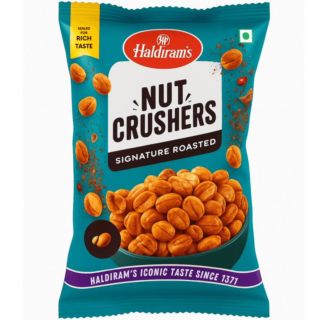 Haldiram'S Nut Crushers Roasted Peanuts 200 Gm - Crunchy Delight