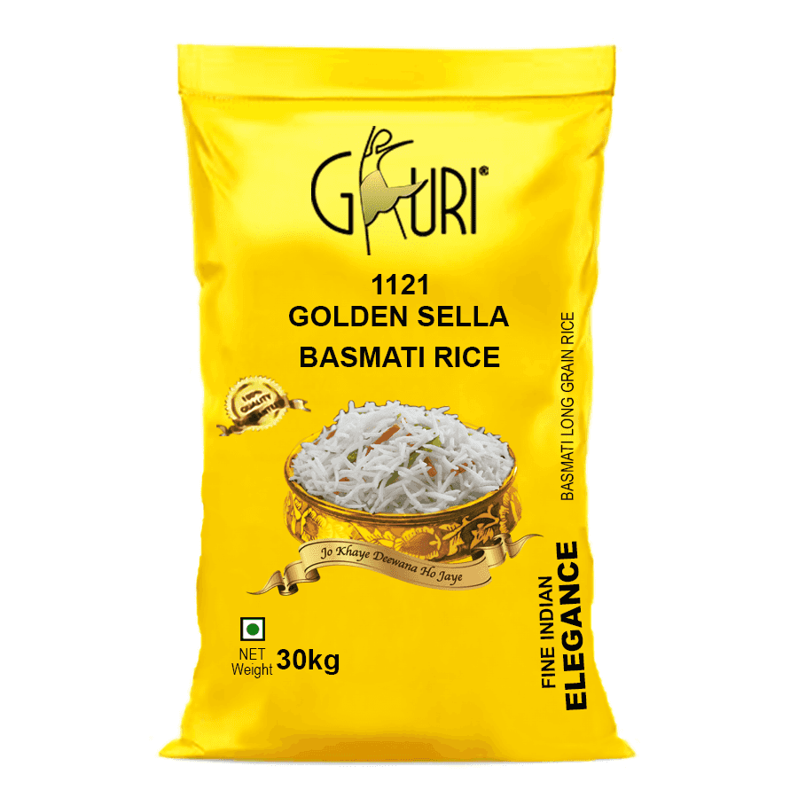 Gauri Golden Sella Basmati Rice 30kg –Rich Aroma, High Quality