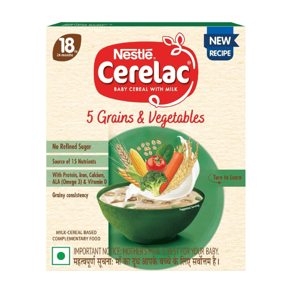 Nestle Cerelac 5 Grains & Vegetables - Healthy Start
