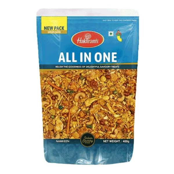 Haldiram'S All In One Namkeen 400g - Crunchy, Flavorful Mix