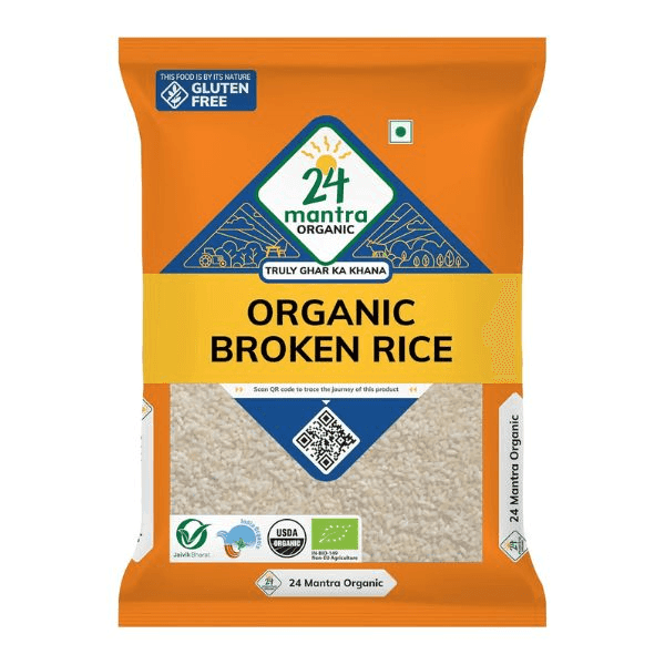 Buy 24 Mantra Organic Broken Rice 1 Kg–Healthy & Nutritious