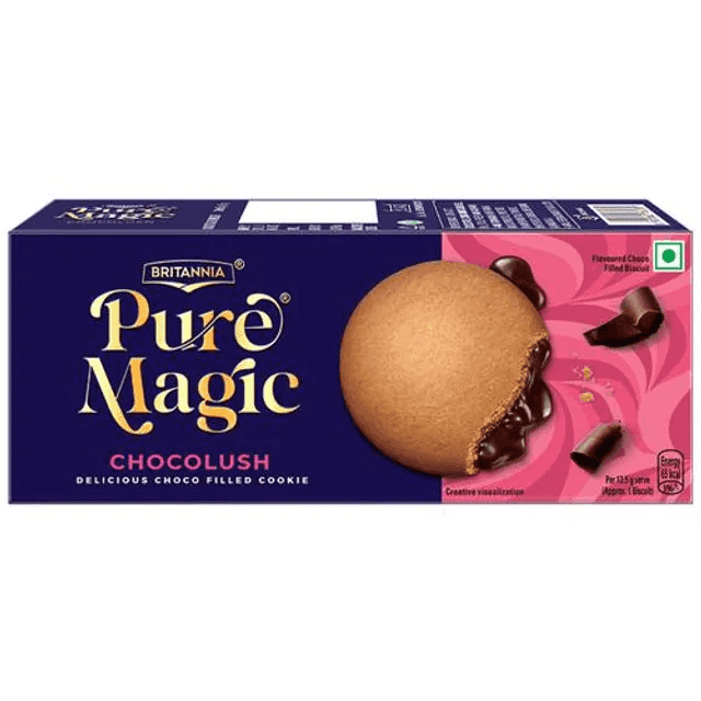 Britannia Pure Magic Chocolush Cookies 75g –Chocolatey Delight