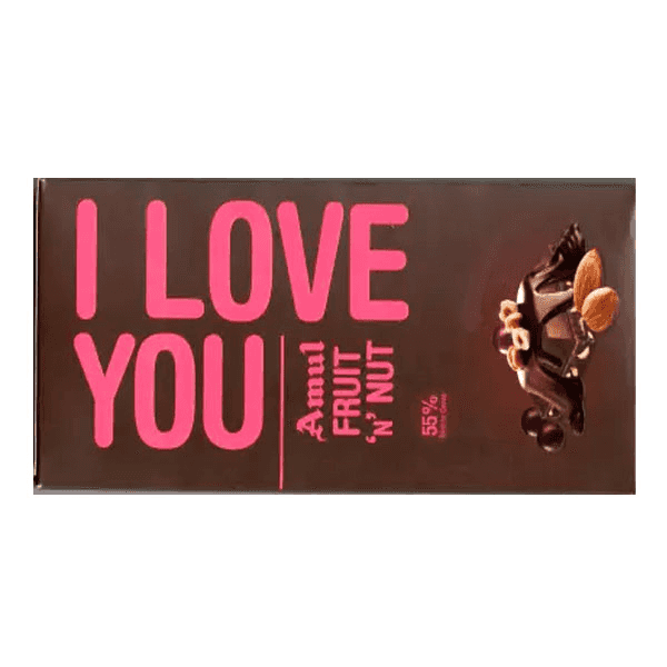 Amul I Love You Fruit 'N' Nut Chocolate 150 Gm