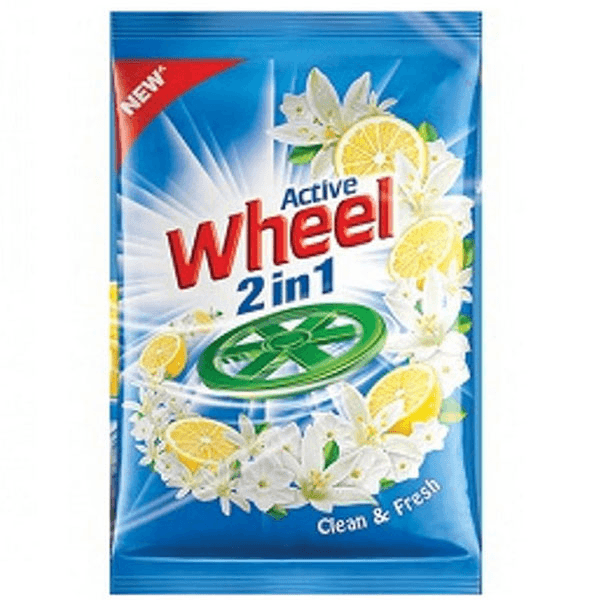 Wheel Active 2 In 1 Detergent Powder - Powerful Clean | 1 Kg