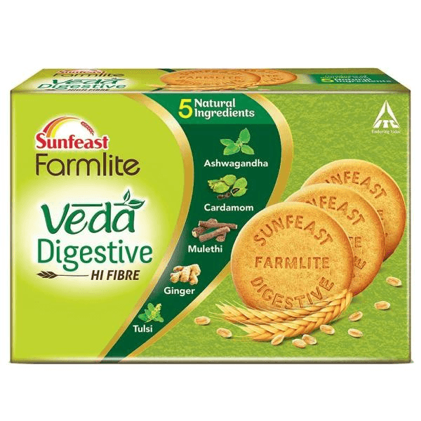 Sunfeast Farmlite Veda Digestive High Fibre Biscuits 250 Gm