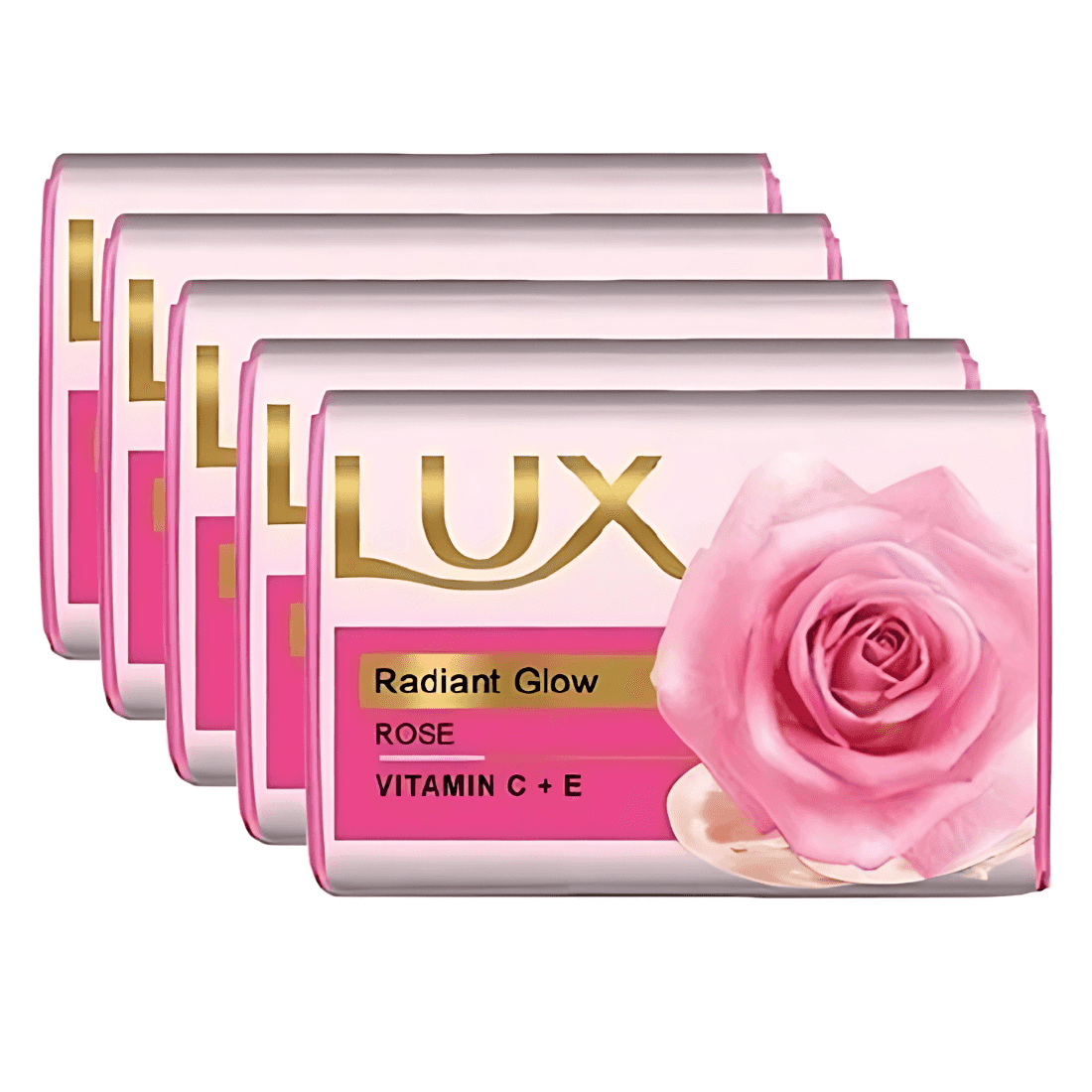 Lux Radiant Glow Rose Soap Set - Vitamin C + E | 5 Bars