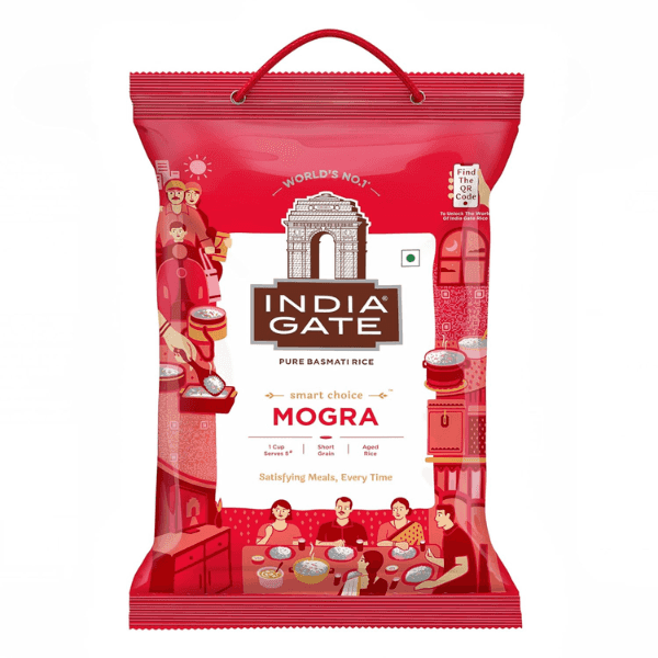 India Gate Mogra Basmati Rice 5kg–Long Grain, Aromatic Flavor