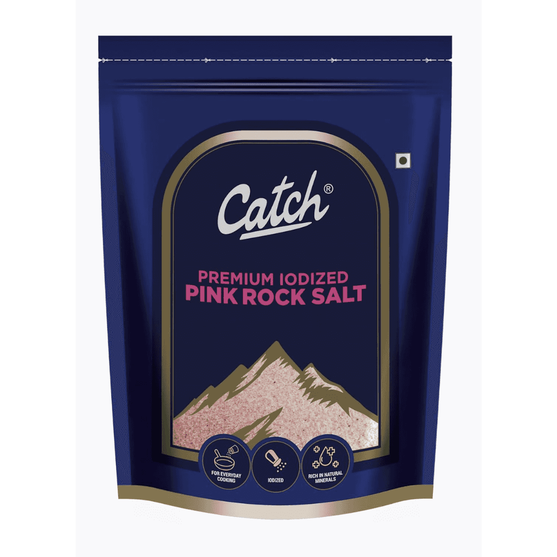 Catch Premium Iodized Pink Rock Salt 1 Kg - Natural Flavor