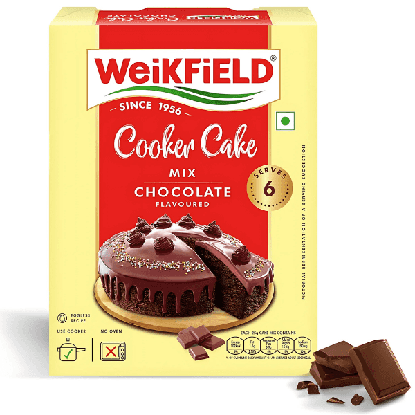 Weikfield Cooker Cake Mix Chocolate - Easy Baking | 150 Gm